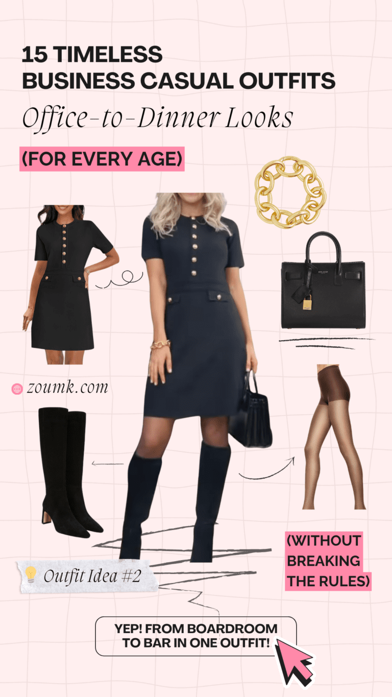 15 Timeless Office-to-Dinner Looks for Every Age (Business Casual Outfits That Never Fail!) - Zou MK